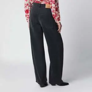 Isabel Marant Étoile Rodayna Wide-leg Cotton Jeans - Black