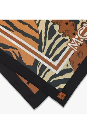 Mcm Animalier Silk Scarf