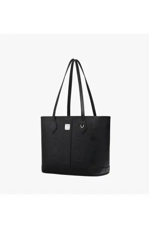 Mcm Small New Liz Shopper In Embossed Monogram Leather