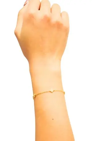 Argento Vivo Clover Cubic Zirconia Slider Bracelet