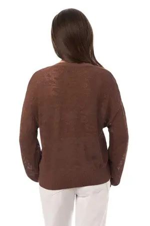 Equipment Leopard V-neck Cardigan - Nutshell