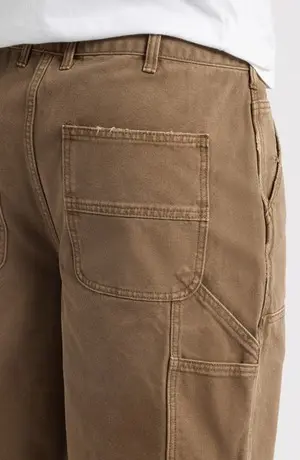 ELWOOD Ripped Carpenter Denim Shorts