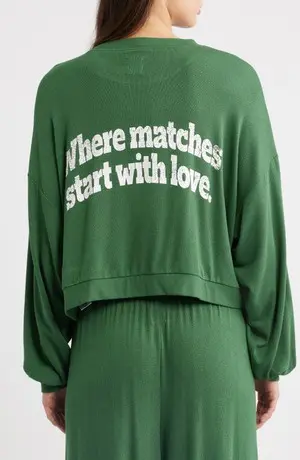 BOYS LIE Kara Crewneck Graphic Sweatshirt