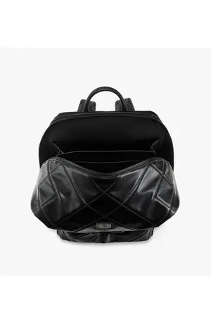 Mcm Aren Backpack In Diamond Quilted Leather