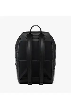 Mcm Aren Backpack In Diamond Quilted Leather