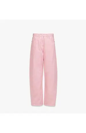Mcm Washed Denim Jeans - Soft Pink