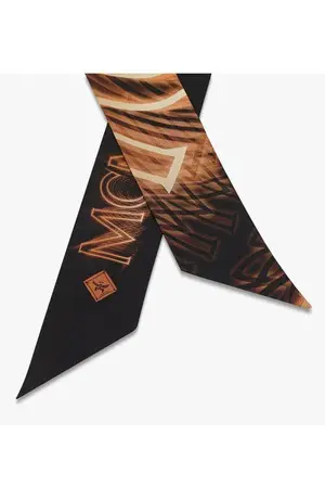 Mcm M50 Logo Petite Silk Scarf
