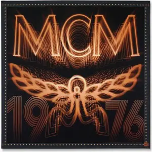 Mcm M50 Logo Silk Scarf - Black