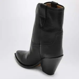Isabel Marant Étoile Leyane Cowboy Boots In Glossy Calf Leather
