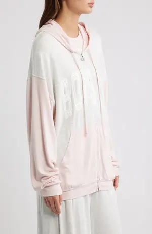 BOYS LIE Colorblocked Full Zip Hoodie