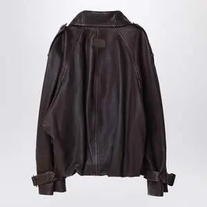Acne Studios Cropped Leather Trench Coat