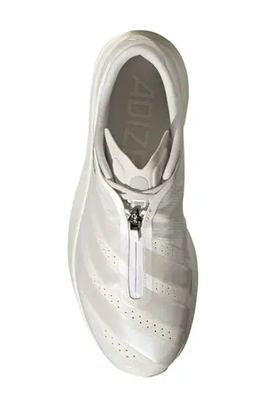 Adidas Adizero Evo Sl Zip Lightstrike Pro Running Shoe - White/zero Metallic/grey