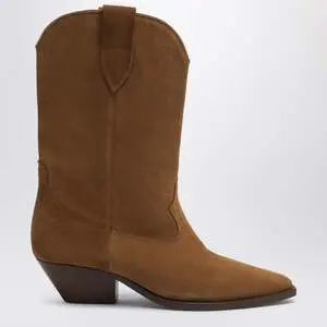 Isabel Marant Étoile Suede Cowboy Ankle Boots - Brown