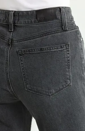Paige Stevie Straight Leg Ankle Jeans In Dark Wash