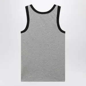 Versace Graphic Logo Cotton Jersey Tank Top