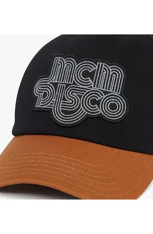 Mcm Disco Logo Embroidery Baseball Cap