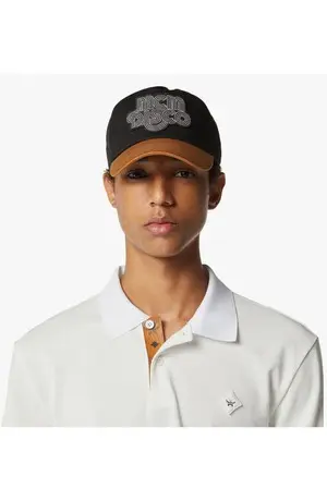 Mcm Disco Logo Embroidery Baseball Cap