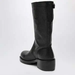 Dries Van Noten Leather Biker Boots