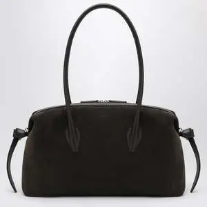 Yuzefi Brioche Duffle Bag In Suede - Brown