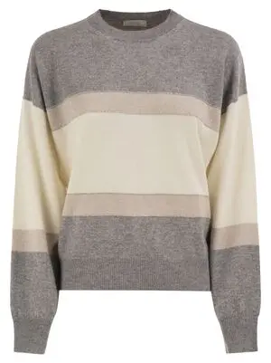PESERICO Peserico Colour-Block Virgin Wool, Silk And Cashmere Jumper