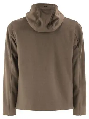 Herno Wool-effect Hooded Jacket