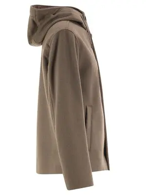 Herno Wool-effect Hooded Jacket