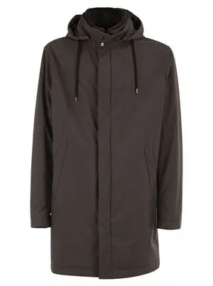 Herno Lightweight Stretch Technical Parka With Hood