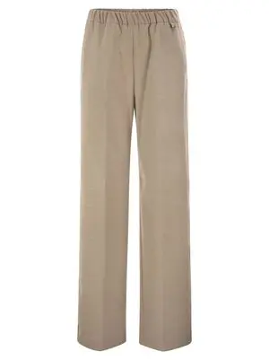 Herno Wide-leg Trousers - Cream