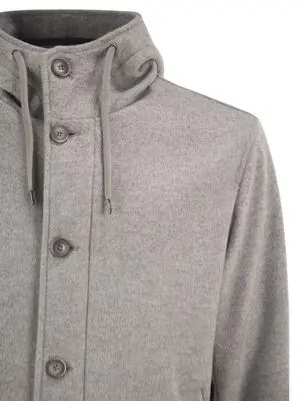Herno Wool-effect Hooded Jacket