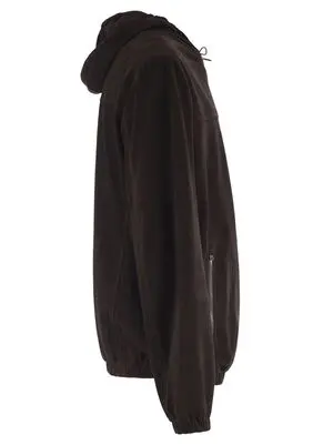 Herno Suede Goatskin Hooded Jacket