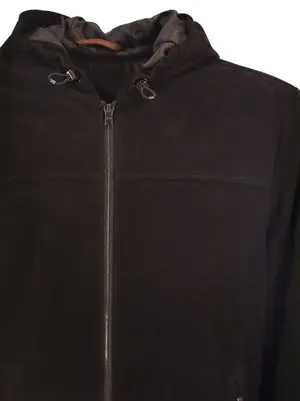 Herno Suede Goatskin Hooded Jacket