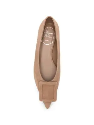 ROGER VIVIER Pointy Covered Leather Ballets