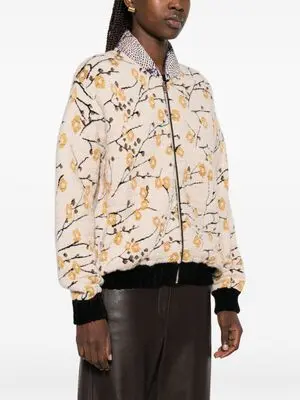 FORTE_FORTE Jacquard Bomber Jacket