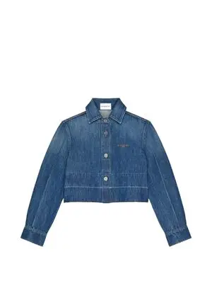 Givenchy Blue Embroidered Denim Jacket - Multicolor