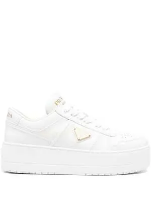 Prada Downtown Bold Leather Sneakers - Multicolor