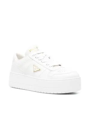 Prada Downtown Bold Leather Sneakers - Multicolor