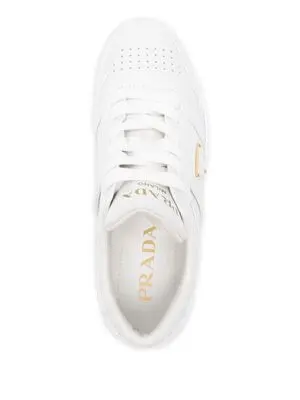 Prada Downtown Bold Leather Sneakers - Multicolor