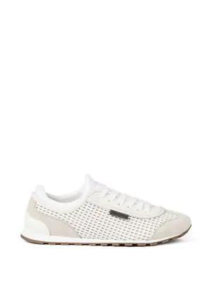 Brunello Cucinelli Lace-up Sneakers With Monili Decoration - Multicolor