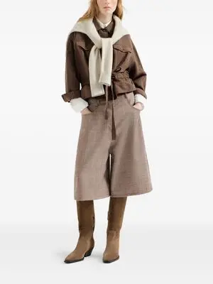 Brunello Cucinelli Linen Cropped Jacket