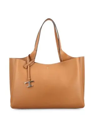 TOD'S TOD'S Timeless Medium Leather Tote Multicolor