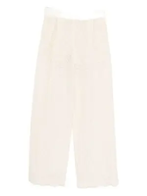ERMANO SCERVINO Ermanno Scervino Embroidered Wide-leg Trousers - Multicolor