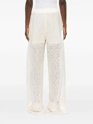 ERMANO SCERVINO Ermanno Scervino Embroidered Wide-leg Trousers