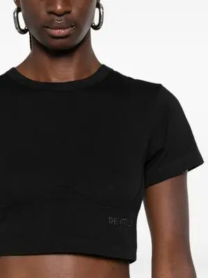 Attico Logo Cropped T-shirt - Multicolor