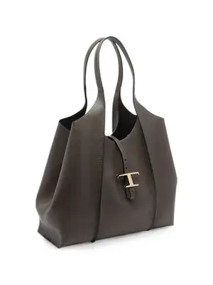 TOD'S Timeless Medium Leather Tote Bag - Multicolor