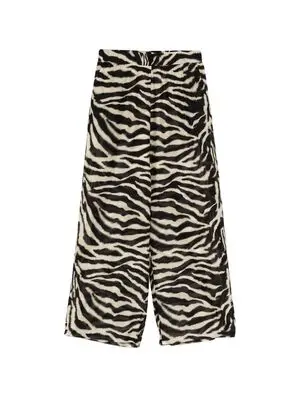 ERMANO SCERVINO Ermanno Scervino Printed Cotton Trousers - Multicolor