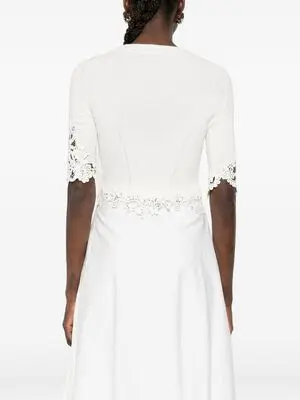 ERMANO SCERVINO Ermanno Scervino Embroidered Cotton Cardigan