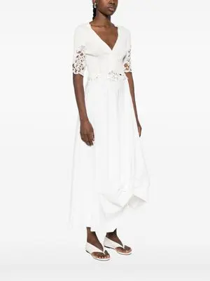 ERMANO SCERVINO Ermanno Scervino Embroidered Cotton Cardigan