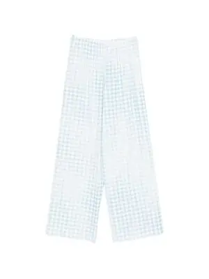 ERMANO SCERVINO Ermanno Scervino Gingham Wide-leg Trousers - Multicolor