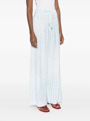 ERMANO SCERVINO Ermanno Scervino Gingham Wide-leg Trousers