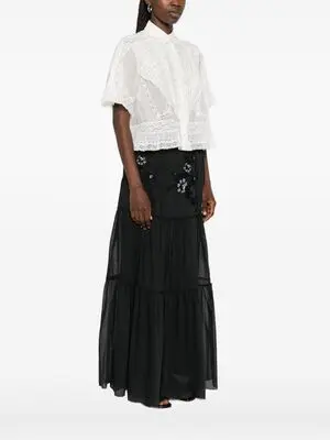 ERMANO SCERVINO Ermanno Scervino Cotton And Silk Embroidered Shirt